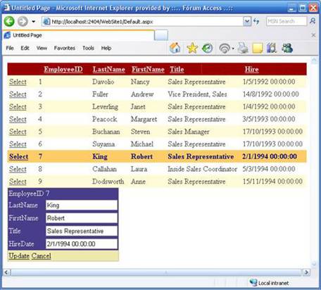 Utilizando o GridView e DetailsView - DevMedia